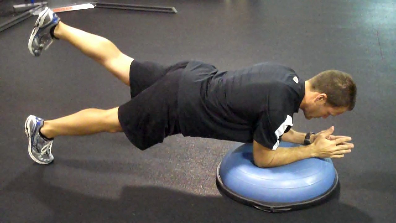 Functionally Fit: BOSU Plank Hip Extension/Abduction - PFP media