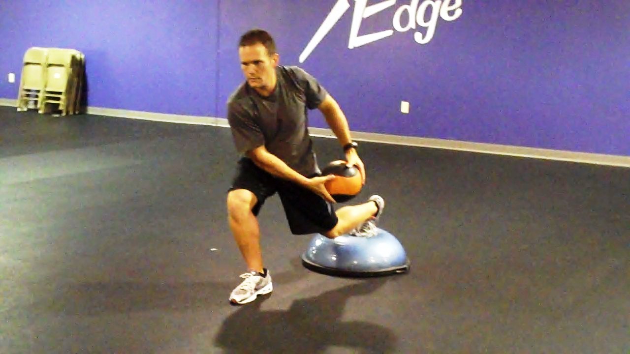 Functionally Fit: BOSU Ball Split Squat Diagonal Chops - PFP media